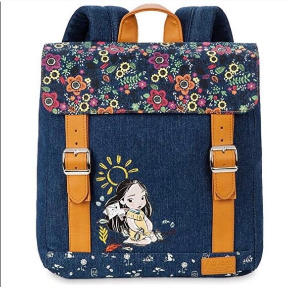 Disney | Bags | Disney Animators Collection Pocahontas Denim Backpack ...